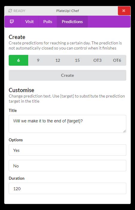twitch integration plateup wiki