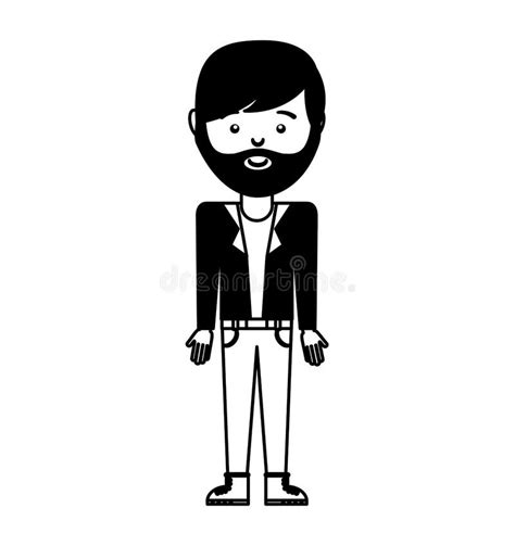 Young Man Casual Style Stock Illustration Illustration Of Adult 84187815