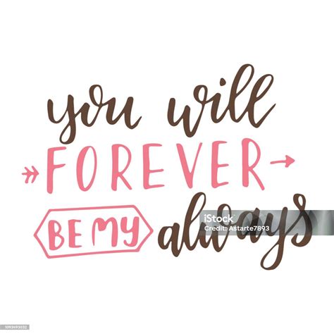 손 사랑 요소와 그려진된 포스터입니다 서 예 브러쉬 해피 발렌타인 데이 하루 벡터 일러스트 레이 션 2월에 대한 스톡 벡터 아트 및 기타 이미지 Istock