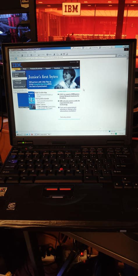 IBM Website On IBM ThinkPad E In R Thinkpad
