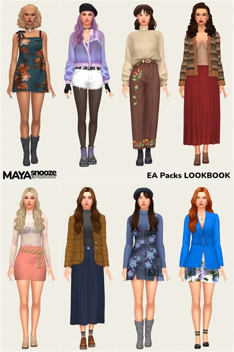 Sims4 Lookbook Nocc In 2024 Sims 4 Base Game Outfits Ideas Cute Sims 4 Base Game Outfits Xxx