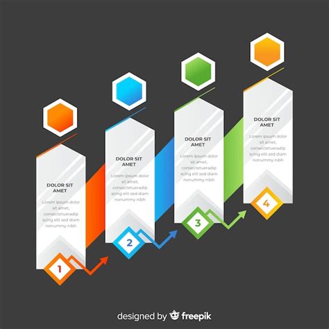Free Vector Pack Of Colorful Infographic Steps