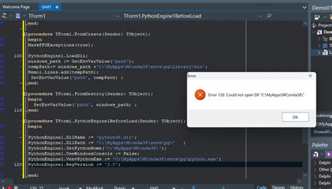 No Success In Loading MiniConda With Recommended Setup Python Delphi Delphi PRAXiS En