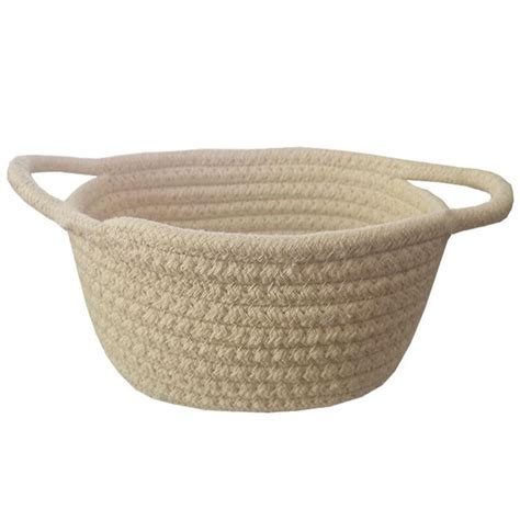 Badu Bg Памучно въже Кошница за съхранение Тъкани бебешки кошници за пране за Пелена Играчка