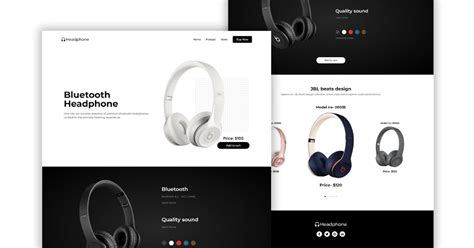 Как создать сайт Лэндинг для продажи товара Наушников How To Build Product Website Using