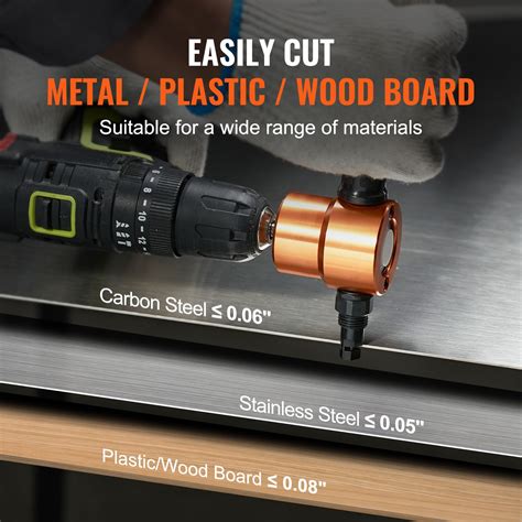 Vevor Double Head Sheet Metal Nibbler Cutter 360 Degree Metal Nibbler