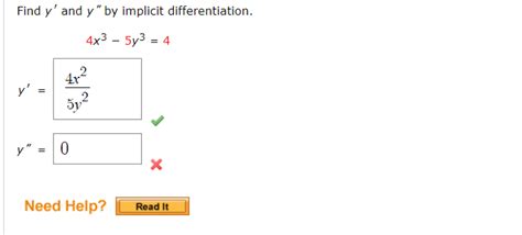 solved find y ﻿and y ﻿by implicit