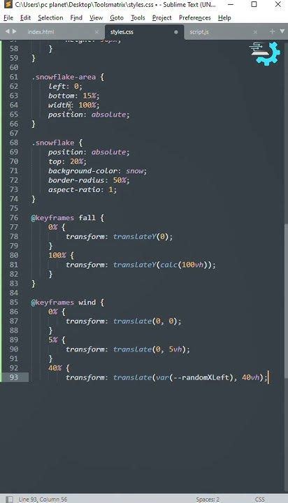 Learn How To Make Snowfall Animation Using Html Css And Javascript