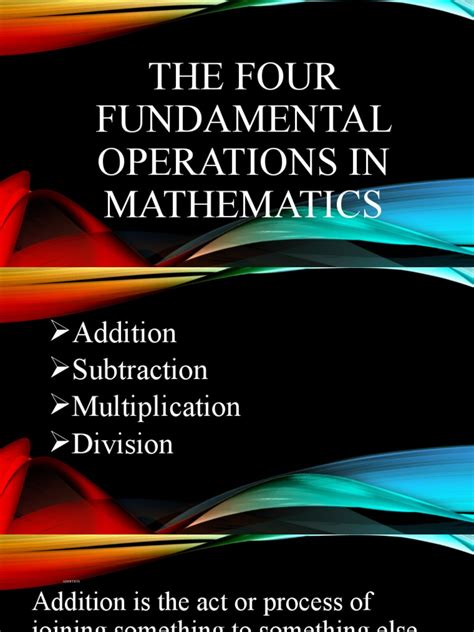 The Four Fundamental Operations In Mathematics Pdf