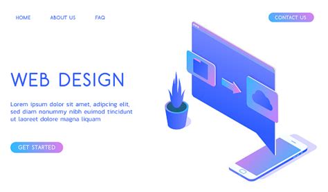 스마트 폰 일러스트와 세련된 그라데이션 아이소 메트릭 벡터 웹 디자인 및 Ui Ux 디자인 0명에 대한 스톡 벡터 아트 및 기타