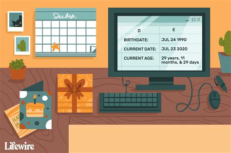 how to calculate your age with excel s datedif function