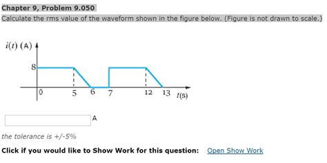 Solved Chapter 9 Problem 9 050 Calculate The Rms Value Of Chegg Com