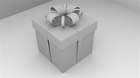리본이 달린 빨간 선물 2 3d 모델 7 Unknown Blend Dae Obj Free3d