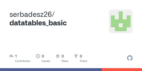 Github Serbadesz26datatablesbasic