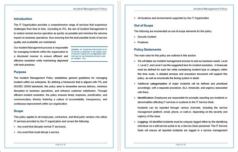 Cobit Dss02 Incident Management Policy Template It Governance Docs