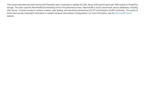 Testing And Validation Sql Server 2022 On Dell Powerflex Using Vmware