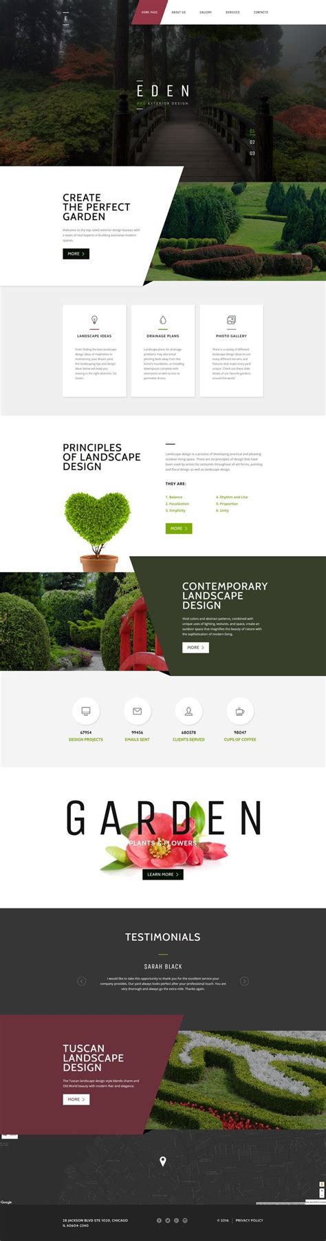 Eden Exterior Design Modern Responsive Html Website Template Web