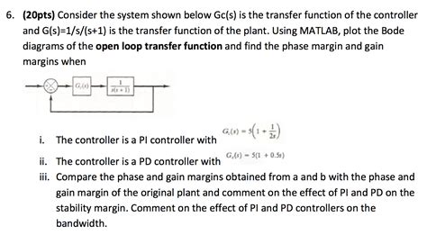 Solved 1 20pts Consider The System Shown Below Gcs Is