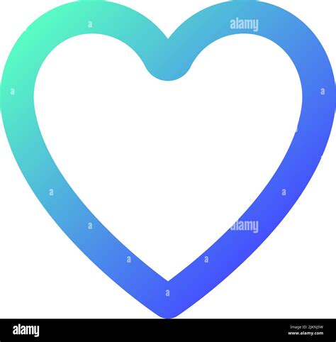 Heart Pixel Perfect Gradient Linear Ui Icon Stock Vector Image And Art