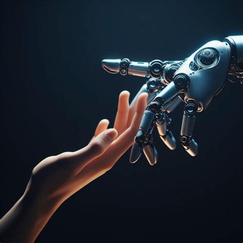 Premium Ai Image Human And Artificial Intelligence Collaboration For Future Technology Growing