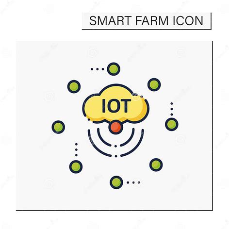 Iot Sensors Color Icon Stock Vector Illustration Of Panel 213374029