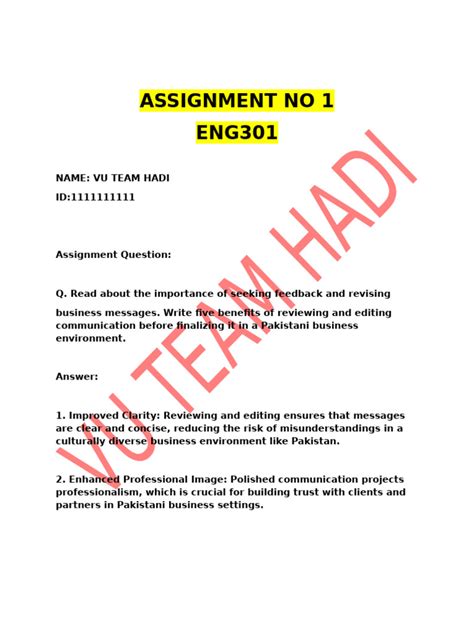 Eng301 Assignment No 1 Fall24 Pdf