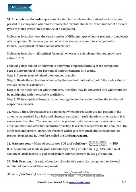 Some Basic Concepts Of Chemistry Class 11 Notes Vidyakul