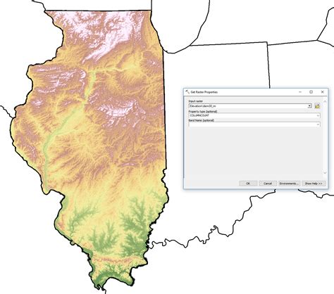Raster How To Determine The Number Of Rows And Columns Of Dem In