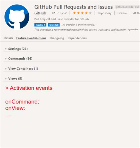 Show Activation Events In Feature Contributions · Issue 99971 · Microsoft Vscode · Github