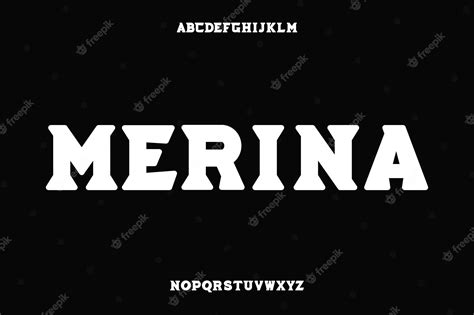 Premium Vector Display Font Vector Design Suitable For Headlines Logotype And Poster