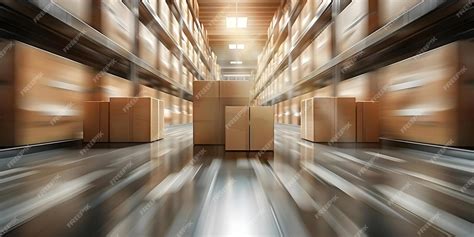 Premium Photo Optimizing Distribution In A Large Warehouse With
