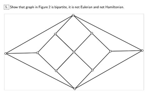 solved show that graph in figure 2 is bipartite it is not eulerian