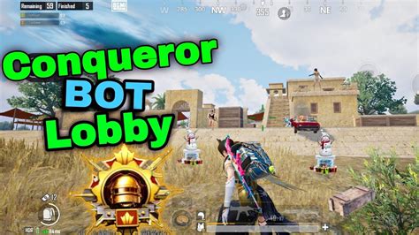 Conqueror Bot Lobby Bgmi Gameplay Mobile Ipad View Gameplay Solo
