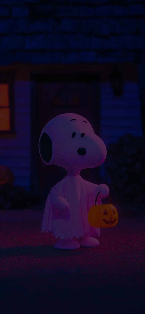 Snoopy Ghost Costume Cute Halloween Wallpapers Hd Wallpaper
