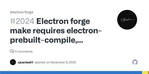 Electron Forge Make Requires Electron Prebuilt Compile Causes Npm Start Electron Forge Start