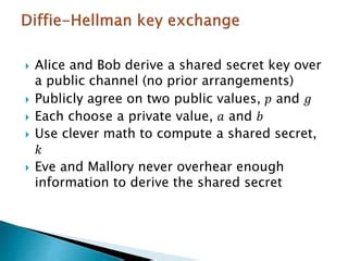 Cryptography Diffie Hellman Key Exchange Algorithm Pptx