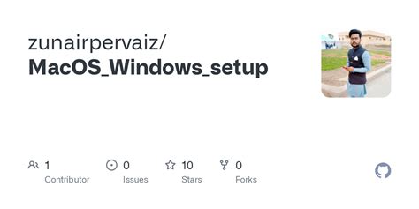 GitHub Zunairpervaiz MacOS Windows Setup