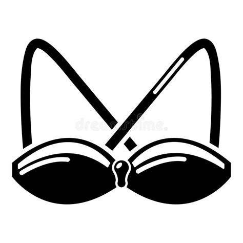 Brassiere Icon Simple Black Style Stock Vector Illustration Of