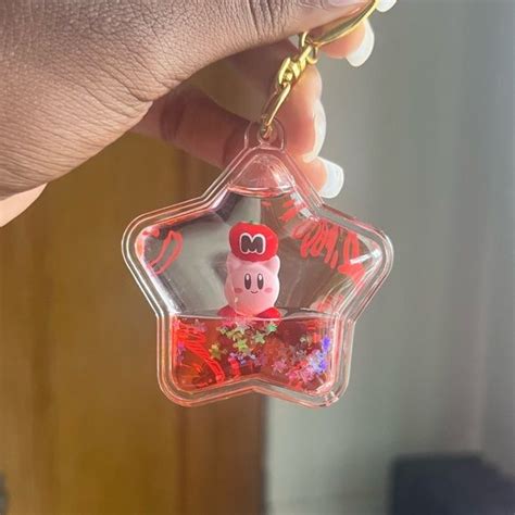 Collectible Kirby Floating Keychain In 2025 Kirby Kirby Art Keychain