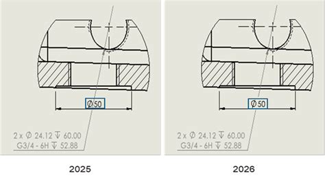 Adding Breaks To Dimension Lines Around Dimension Text 2026 Whats New In Solidworks