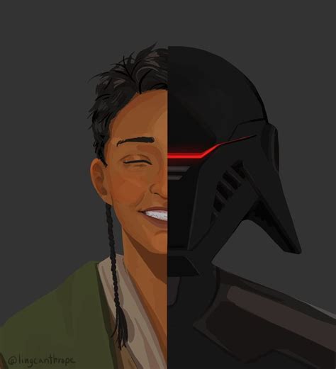 The Two Faces Of Darth Vader And Luke Star Wars