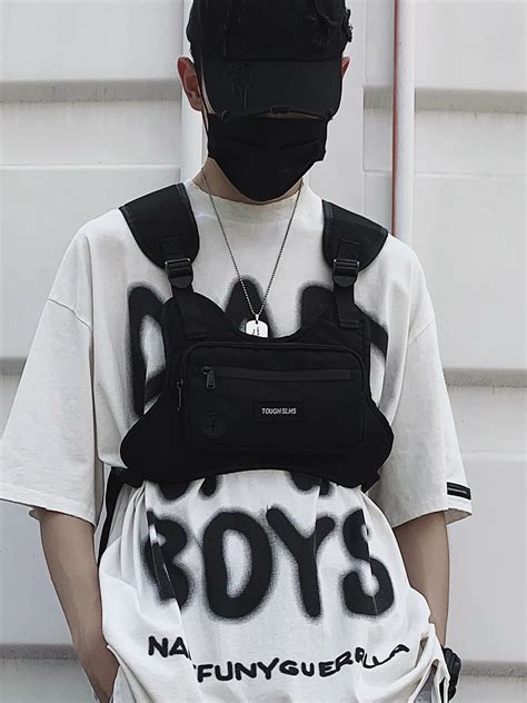 오늘의 직구 전술 조끼 가방 기능성 테크웨어 체스트백 힙합 패션 가방