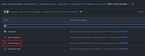 Azure OpenAIの最新APIスキーマを確認する方法