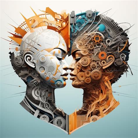 Premium Ai Image Connection Art Abstract Depiction Of Human Relationships