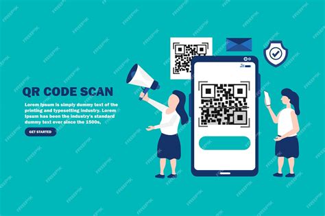 Premium Vector Qr Code Scanning Concept