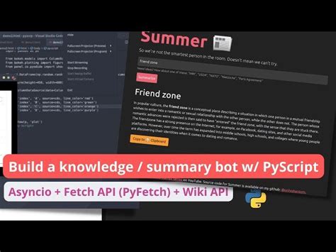 Free Course Build A Knowledge Bot With Pyscripts Fetch Api And
