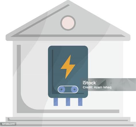 스마트 홈 태양 에너지 개념 무정전 전원 공급 장치 벡터 컬러 아이콘 디자인 핸디맨 서비스 기호 주택 수리 기호 토목 공학 및 건축 계약자 스톡 일러스트레이션 개선에 대한