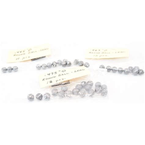 41 Piece Lead Bullets Assorted Sizes For Muzzleloaders Landsborough Auctions