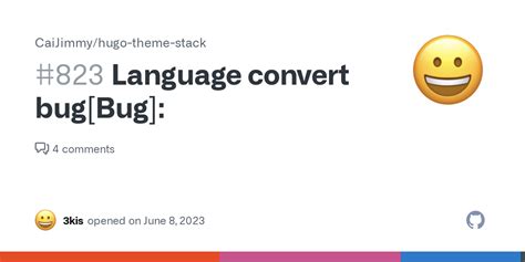 Language Convert Bug Bug · Issue 823 · Caijimmyhugo Theme Stack