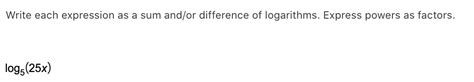 Solved Write Each Expression As A Sum Andor Difference Of